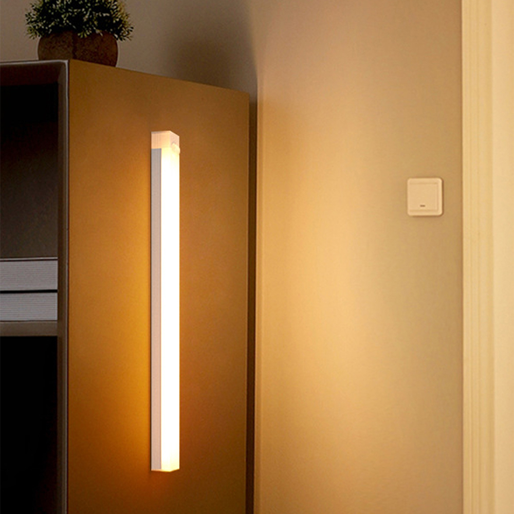 1pc Human Body Sensor Night Light Cabinet Sensor Light USB Charging ...