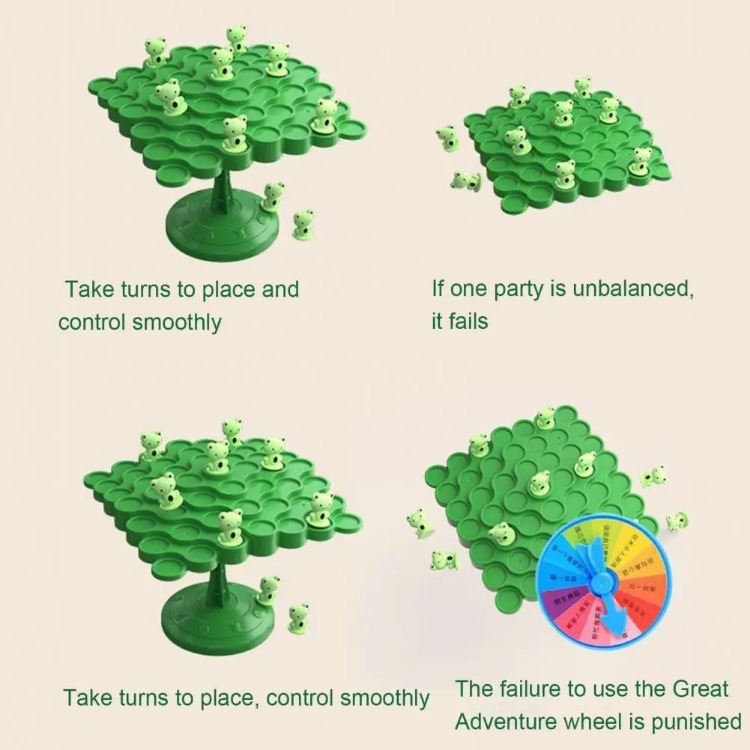 Frog Balancing Tree Game Children Balance Tree Toy Frog Balance Tree ...