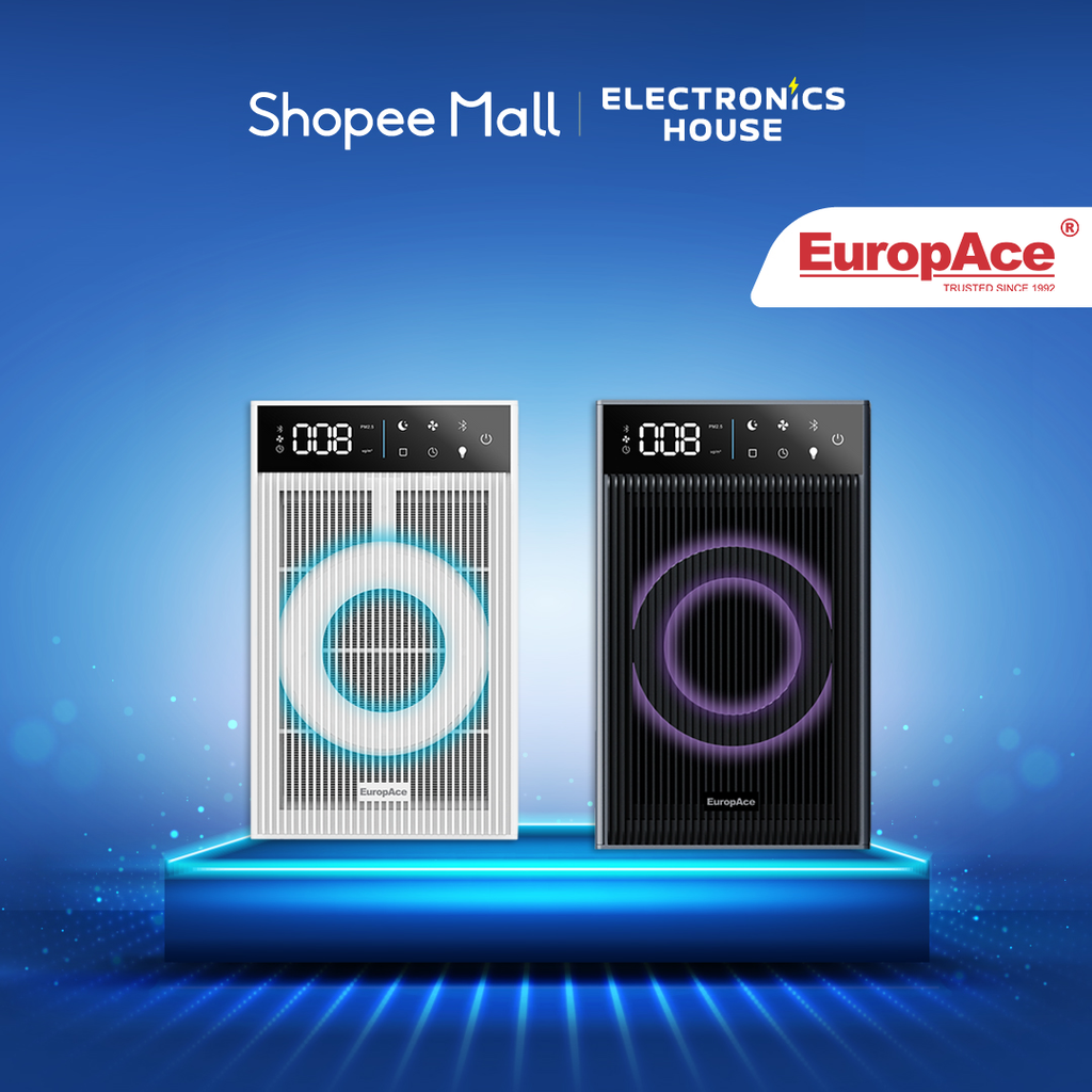 EuropAce PLAY Series 4-in-1 Air Purifier EPU3320C | HEPA13 Wireless ...