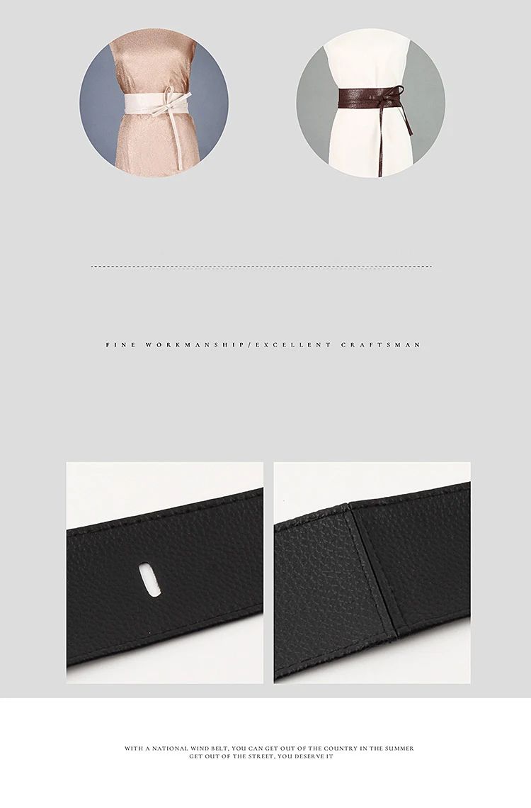 New Gold Lace Up Pu Leather Designer Wide Corset Strap Belts for Women ...