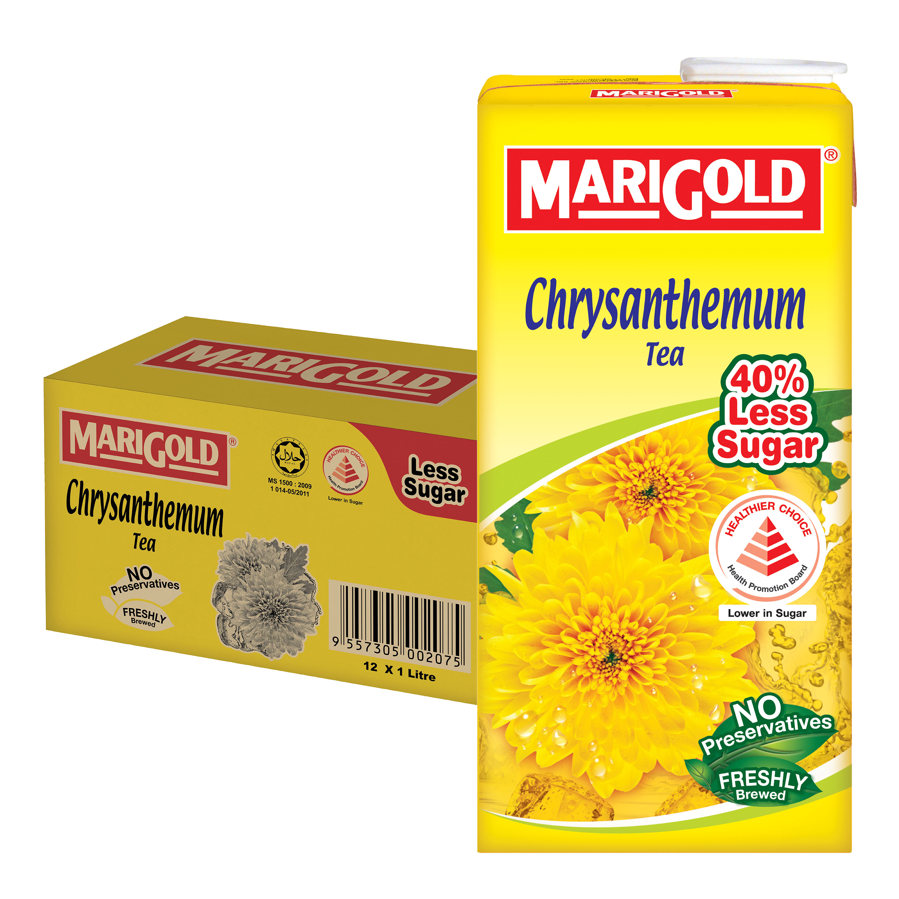 Marigold Asian Drinks LS Chrysanthemum (12x1L) | Shopee Singapore