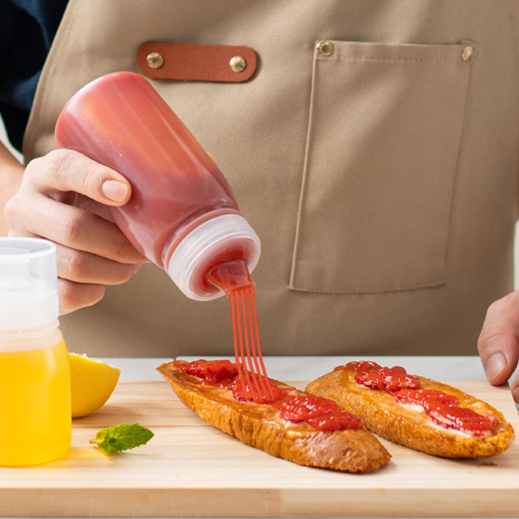 Barbecue sauce bottle，Leak Proof Refillable Condiment Container For ...