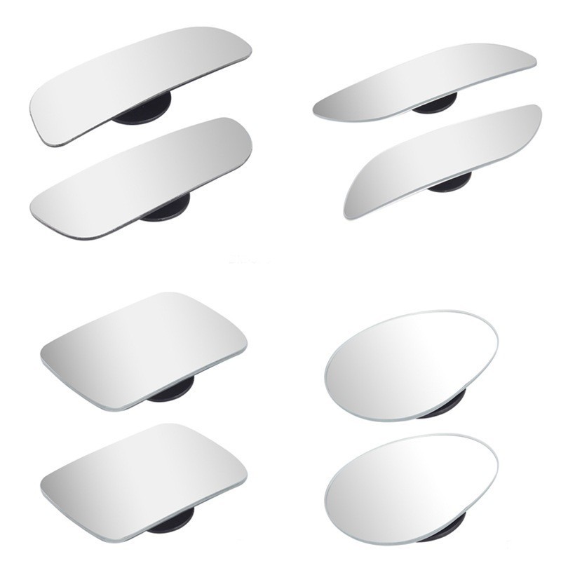 New glass borderless car rearview small round reverse reflective assist ...