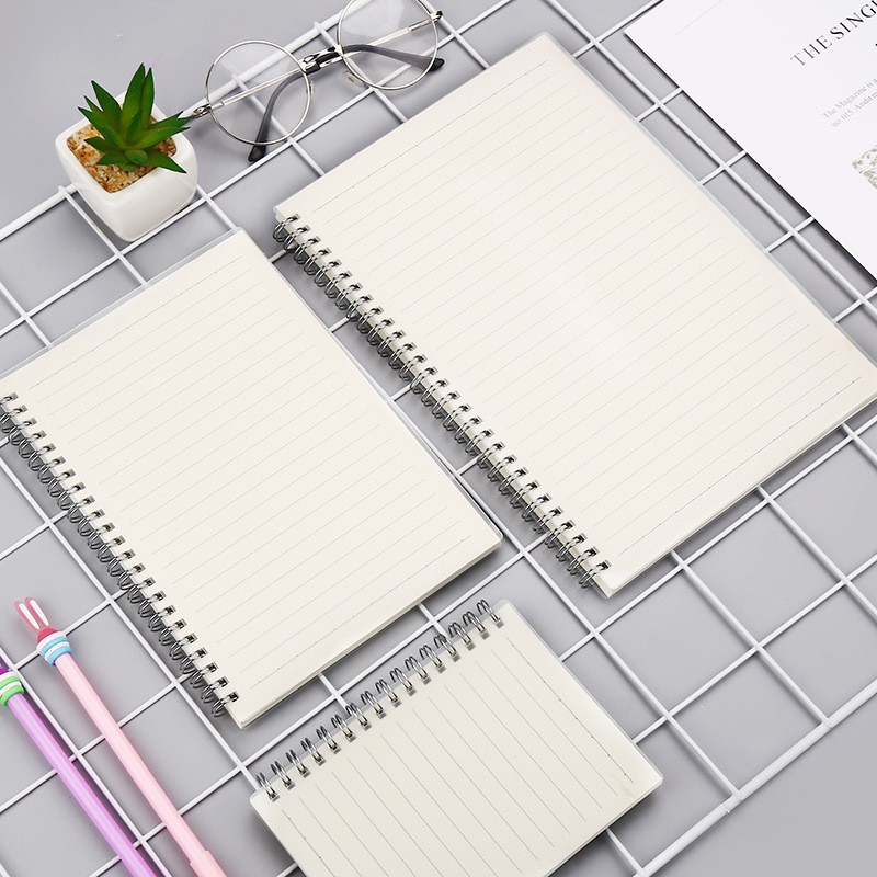 A5/B5 Thickened Flipped Notebook Horizontal Grid Blank Mini Notebook ...