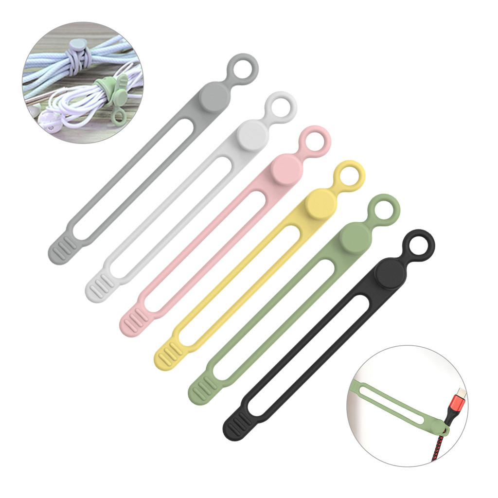 Reusable Silicone Cable Ties, Elastic Cord Ties, Cable Straps, Cable ...