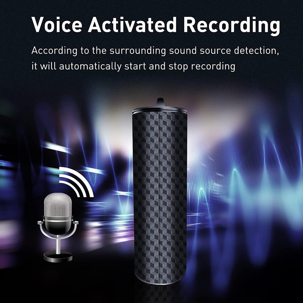 Digital hidden Voice Recorder Magnetic Mini spy Voice Activated ...