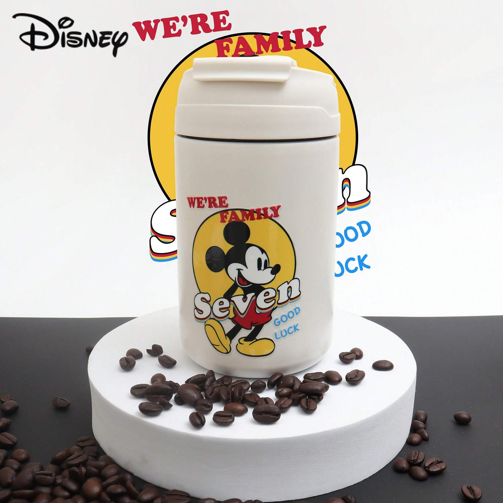 500ml Mickey Mouse Cute Cartoon Double Drinking Cup Milk Cup Coffee Cup ...