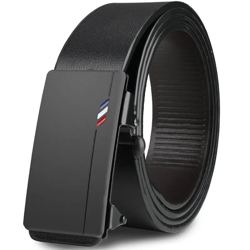 1pc Men's Leather Belt PU Leather Automatic Buckle Belt Fashion ... 1pc Men's Leather Belt PU Leather Automatic Buckle Belt Fashion ...