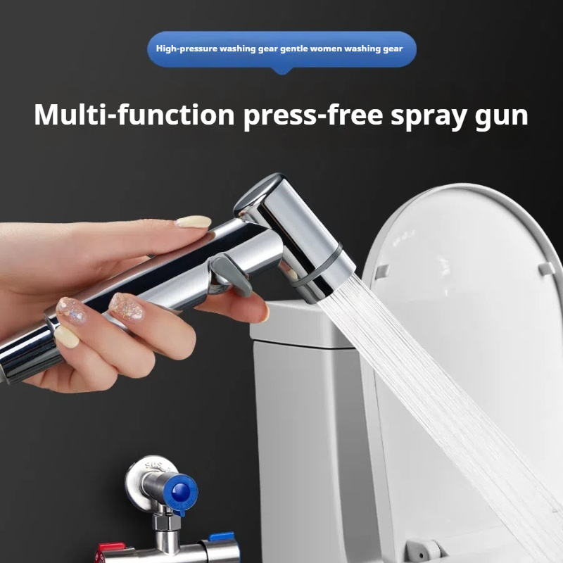 Toilet Toilet Companion Push-Free Spray Gun Household Toilet Flushing ...