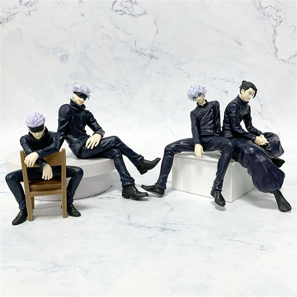 Jujutsu Kaisen Sitting Chair Satoru Gojo Figure 11-14cm Geto Suguru 4 ...