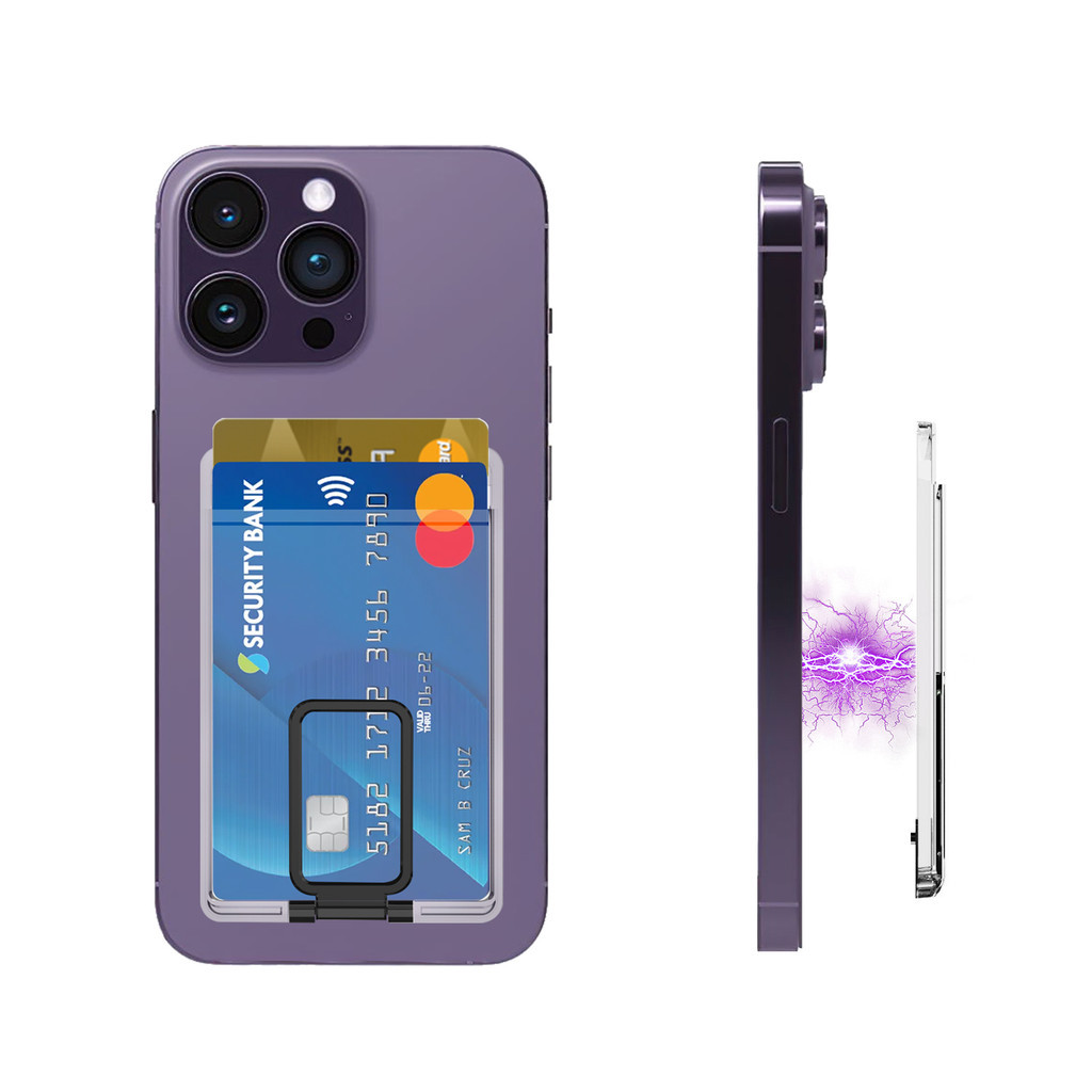 MagSafe wallet transparent PC card holder-suitable for Apple iPhone12 ...