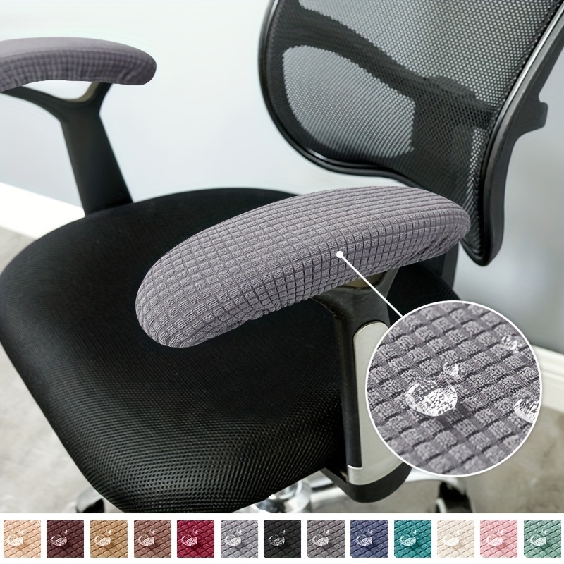 2Pcs Set Stretchable Armrest Slipcover Pads for Office Chairs Protects ...
