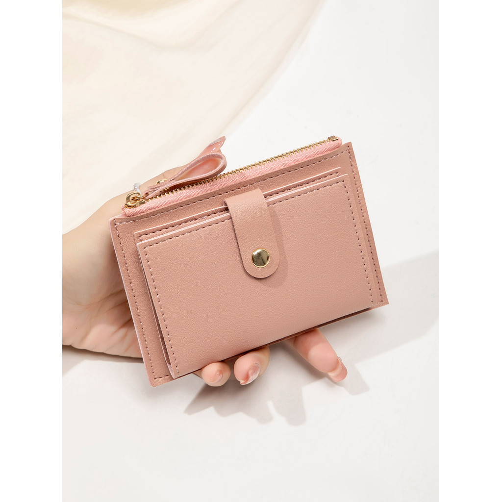 MIYIN Fashionable minimalist ultra-thin small wallet with mini buckle ...