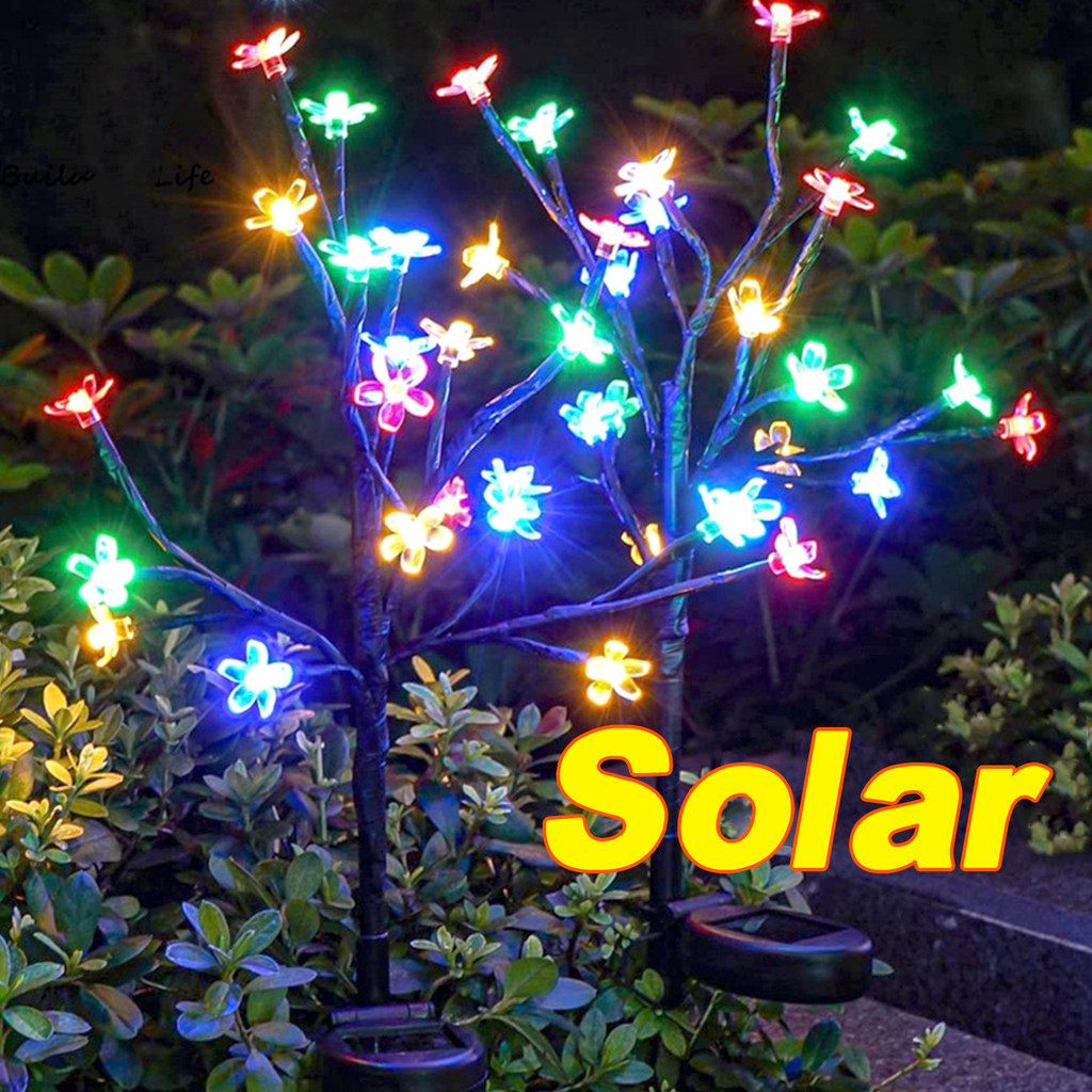 [COD]Ligyetor Solar 20 LED Cherry Blossom Lamp Flower Lights ...