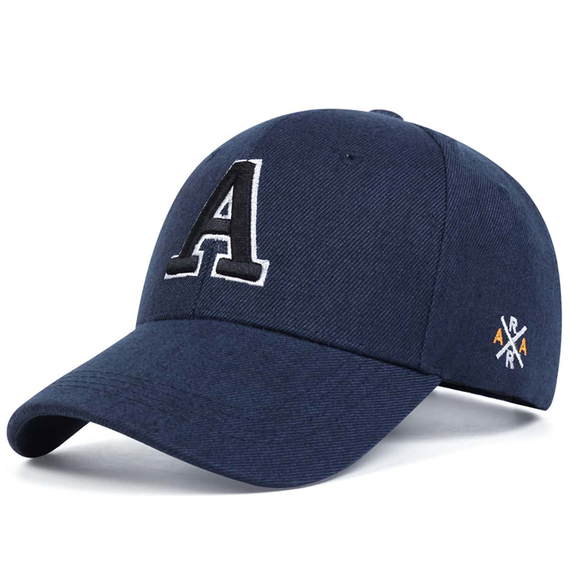 A Letter Baseball Cap Extra Large Head Circumference Men's Cap Five ...