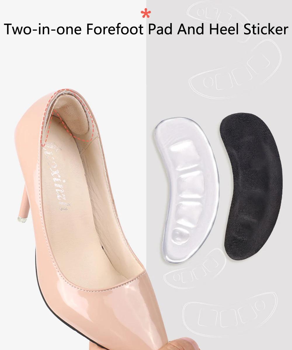 2pcs Anti-slip Silicone Women's Insole High Heel Sandals Forefoot ...
