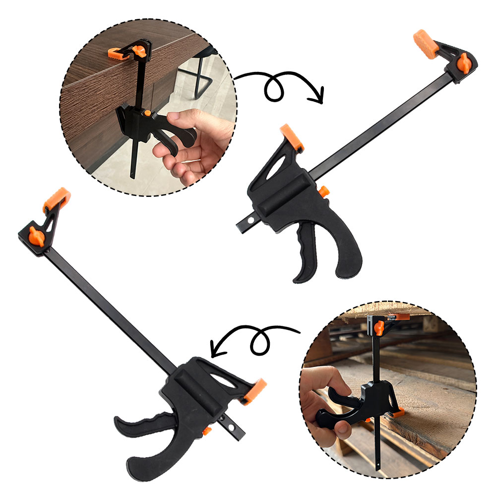 1PC 4 Inch Mini Woodworking Work Bar Set F Clip Nylon Fast Quick ...