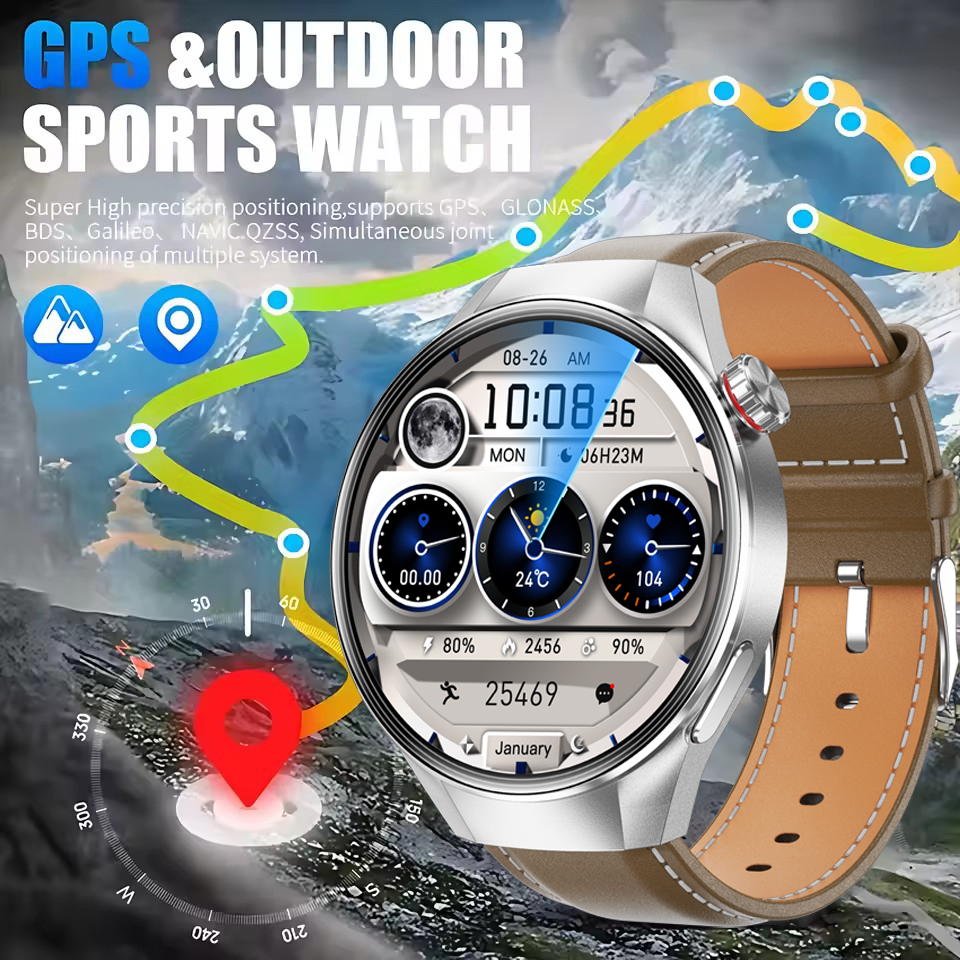 Huawei G5 Plus Smart Watch for Men, 5 Pro, 99% Ratio AMOLED Screen ...