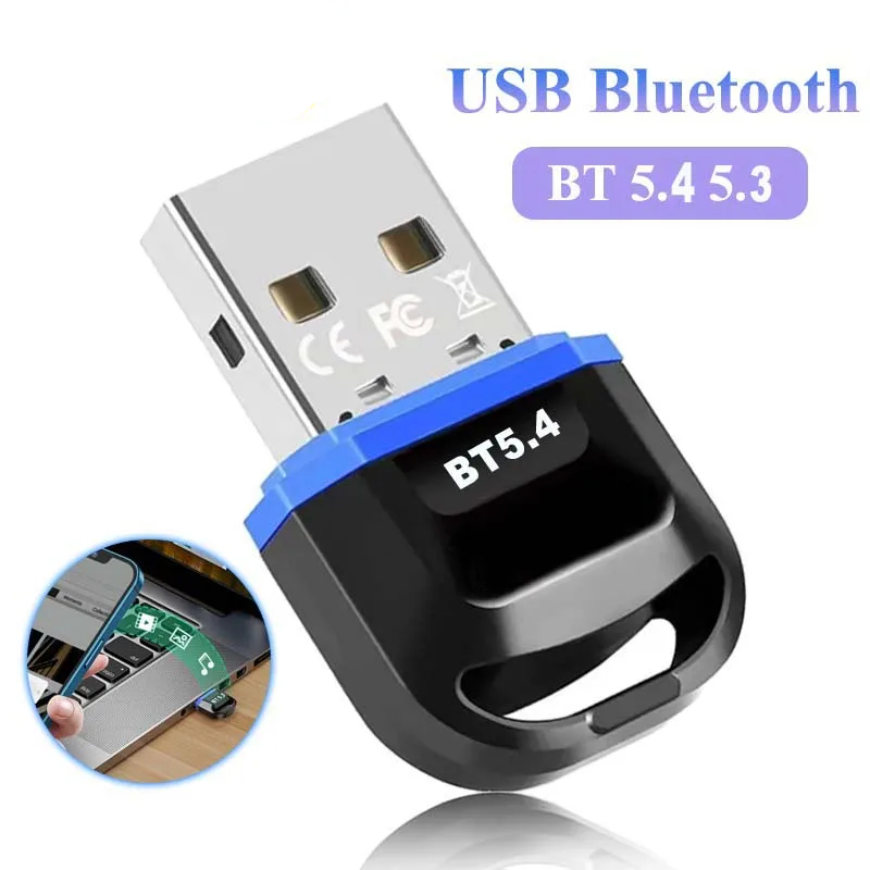 USB Bluetooth 5.4 Adapter for PC Dongle Adaptador Wireless Mouse ...