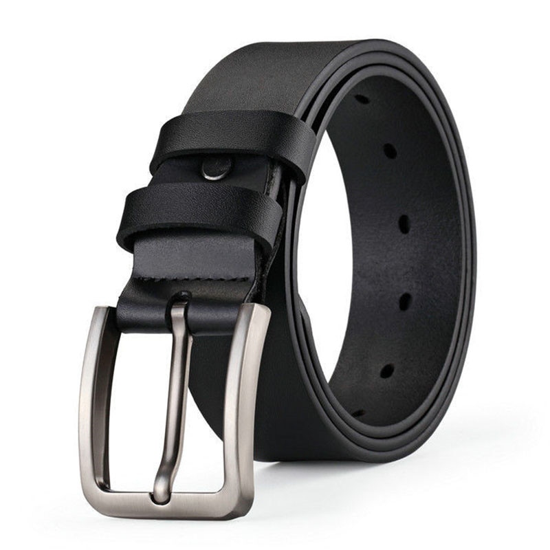Men's Alloy Square Pin Buckle Belts Male Business Leisure Luxury ...