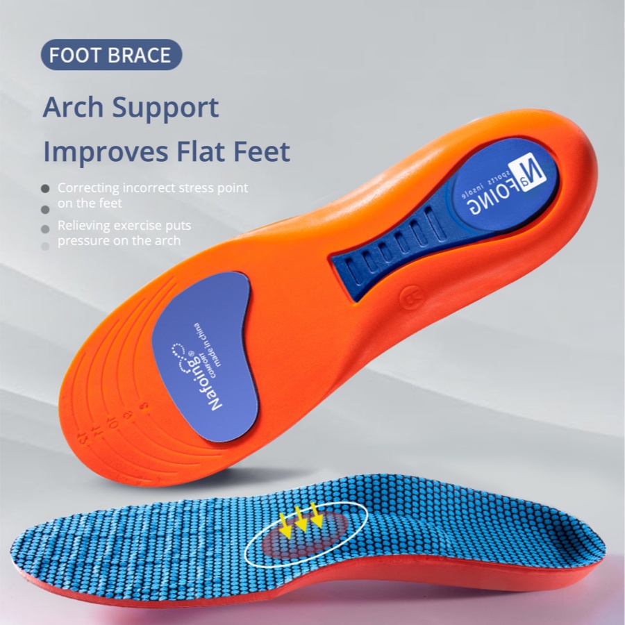 New Super Thick Memory Foam Insoles For Shoes Sole Cushion Running ...