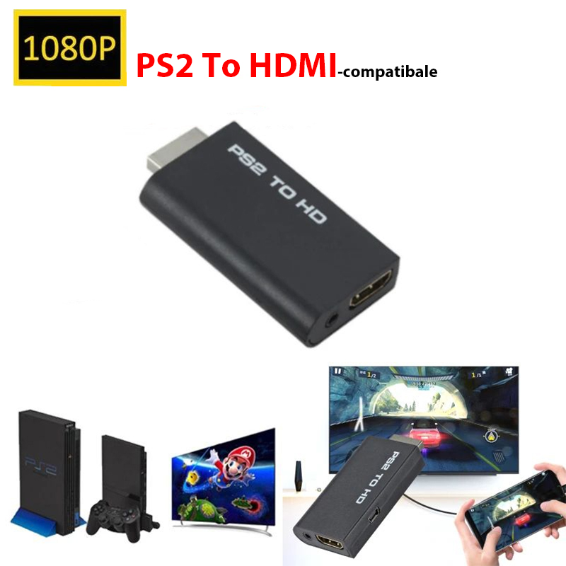 PS2 To Hdmi Converter Console HD With Audio Full HD Video Adapter For ...