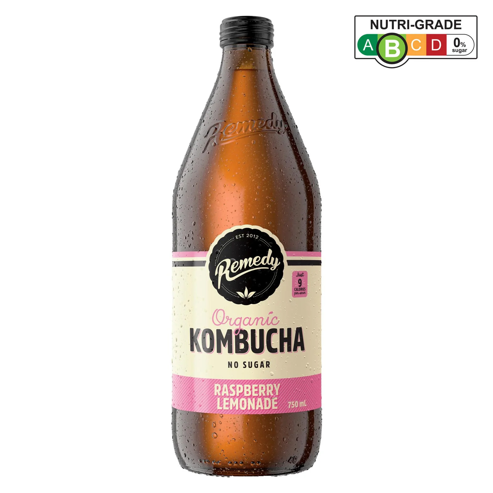 Remedy Organic Kombucha Raspberry Lemonade (750ml) | Shopee Singapore