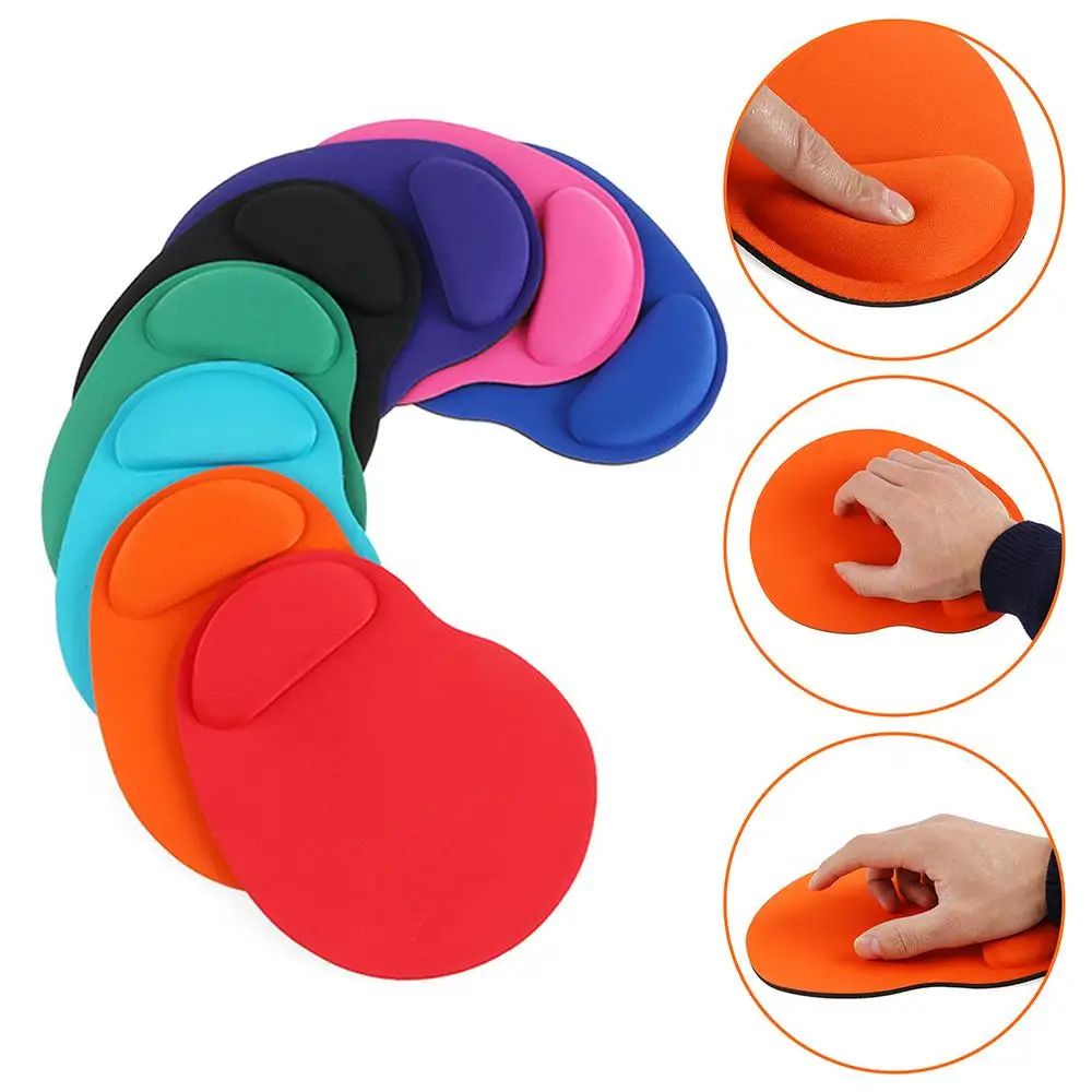 Colorful Comfortable Soft Non Slip Mice Mat Wrist Support Mouse Pad For ...