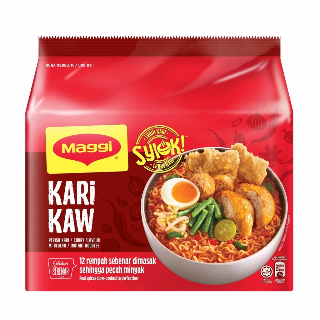 [NEW] MAGGI Syiok Kari Kaw 5x83g | Shopee Singapore