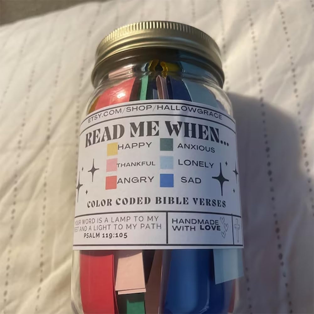 Bible Verses In A Jar for Emotions and Feelings, Spiritual Christian ...