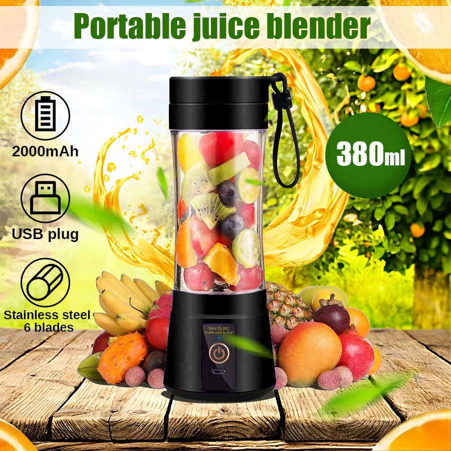 Personal Portable Blender,Mini Juice Blender, USB Rechargeable Small ...