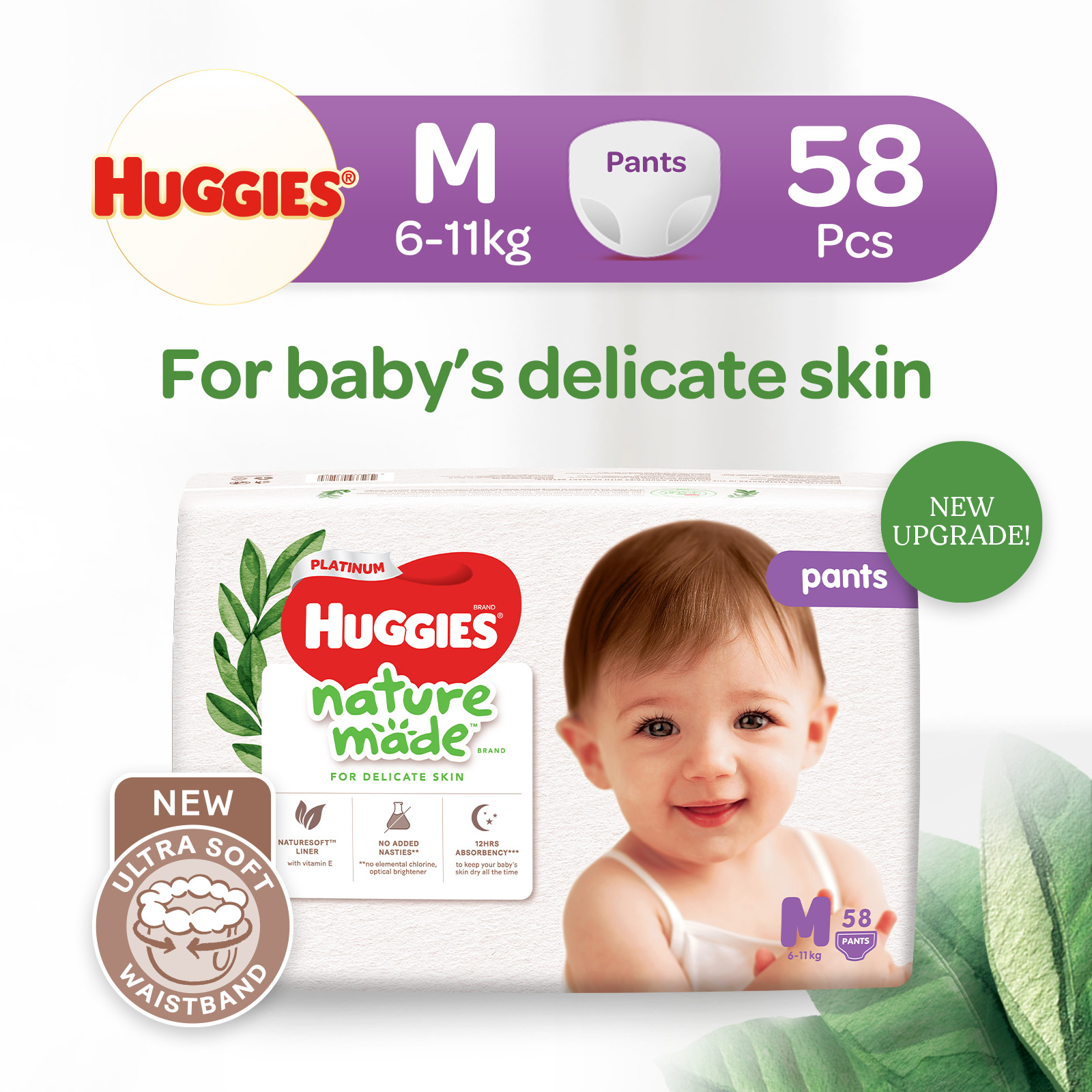 Huggies Platinum Naturemade Pants Assorted (M-XXL) | Shopee Singapore