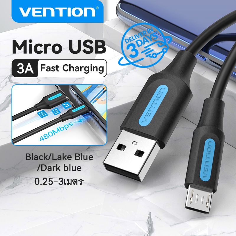 Vention Micro USB Cable Fast Charging 2A Microusb Cord For Android ...