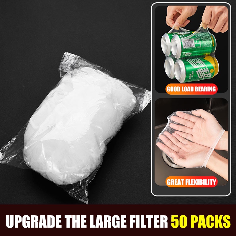 50pcs Kitchen Sink Strainer Mesh Bags, Disposable Mesh Sink Strainer ...