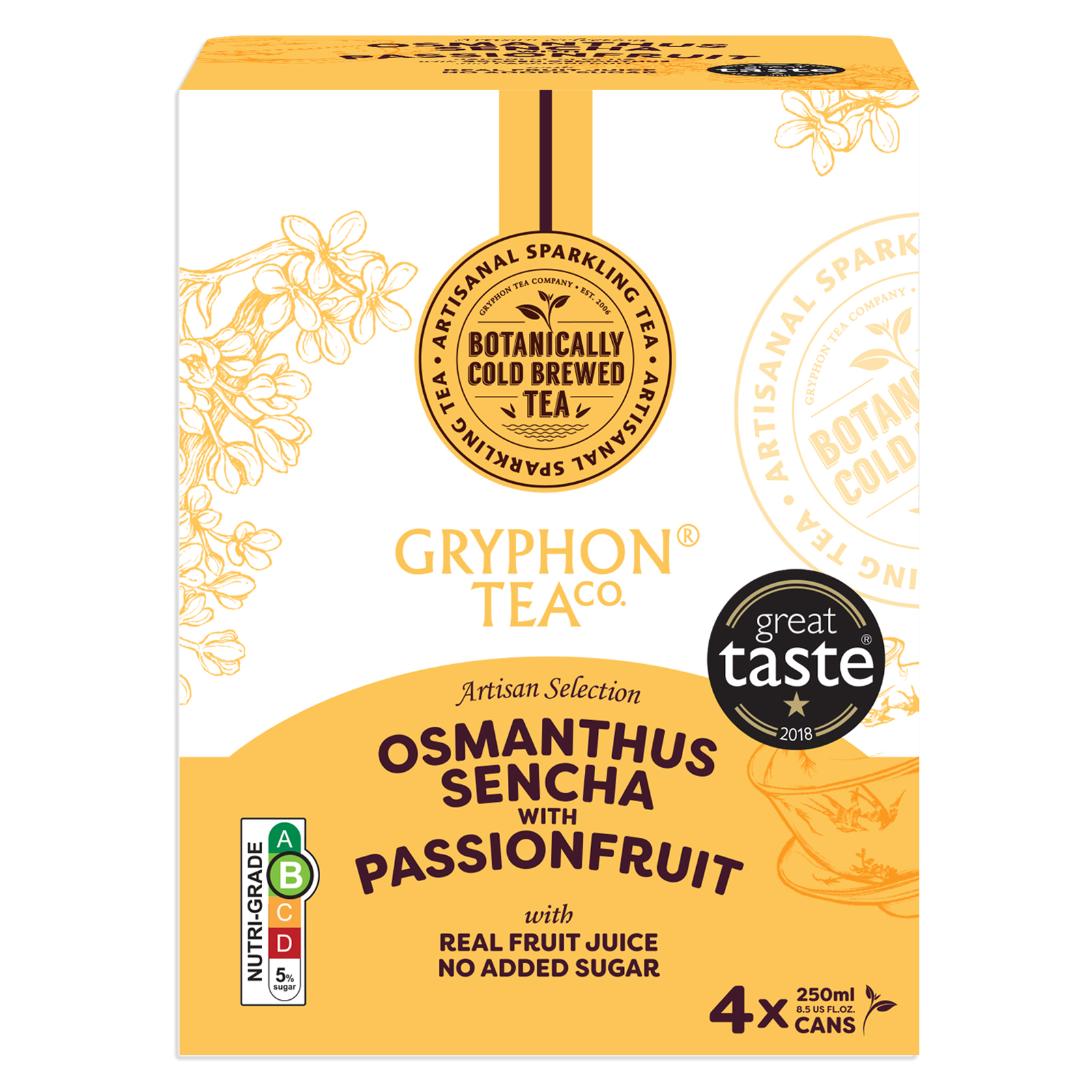 Gryphon Tea Company Osmanthus Sencha with PassionFruit (4 x 250ml ...