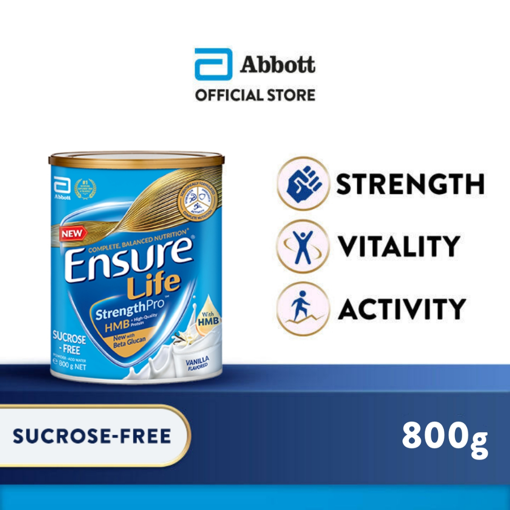 Ensure Life StrengthPro Sucrose-Free Vanilla (800g) | Shopee Singapore