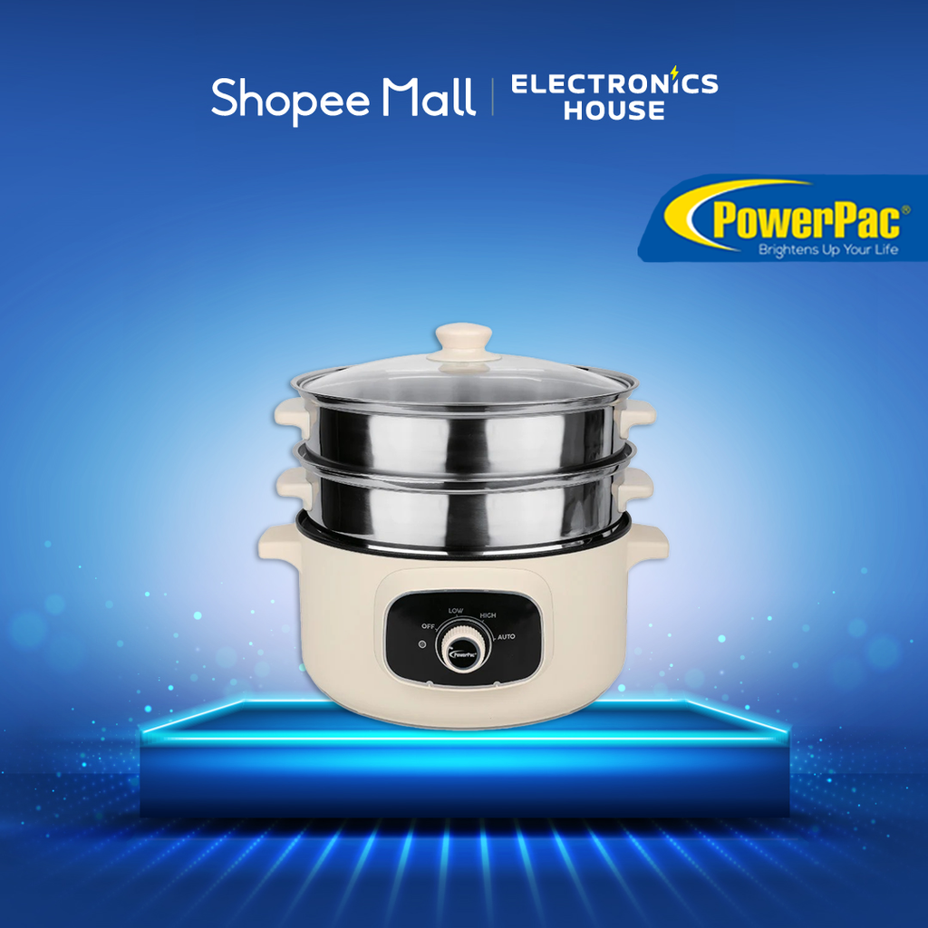PowerPac 9.5L Multi Function Food Steamer (PPMC787S) | Shopee Singapore