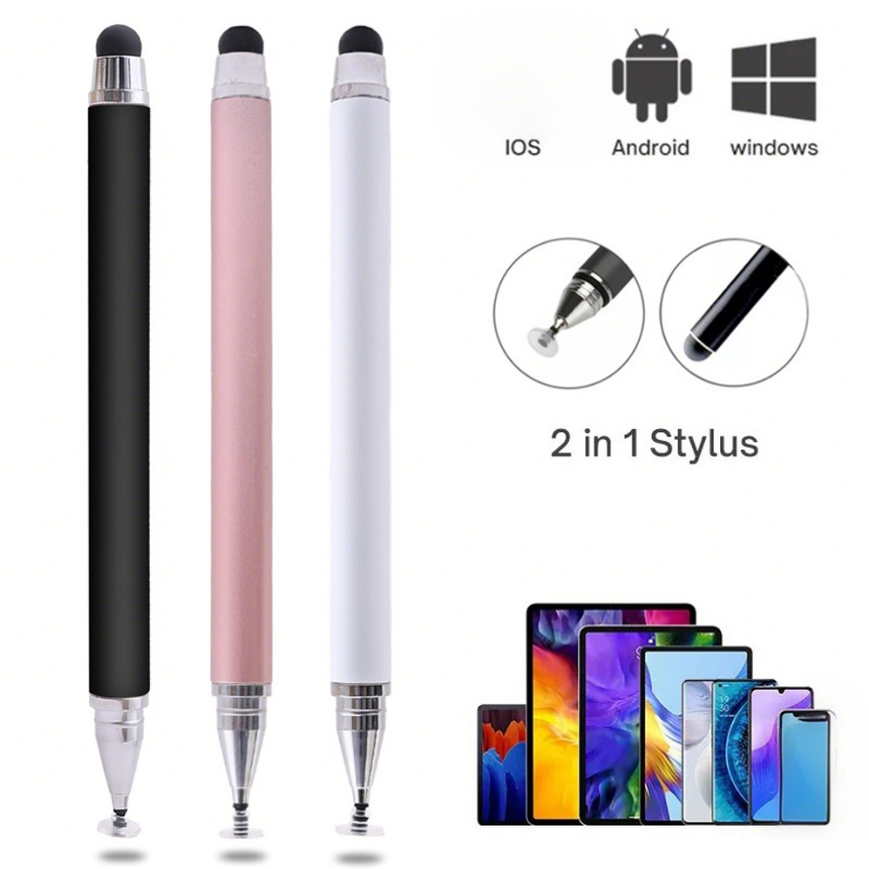 2-in-1 Smart Stylus Pen - Universal Capacitive for iPhone/iPad/Android ...