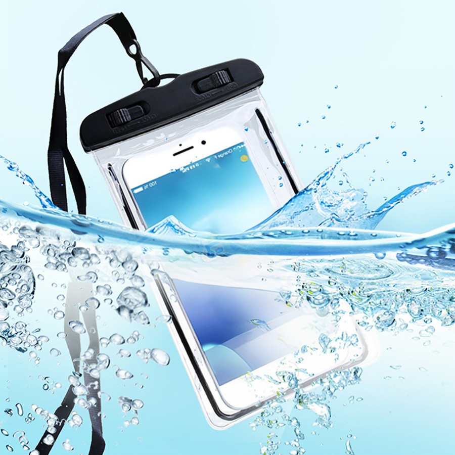 Floating Luminous Waterproof Phone Pouch - PVC Clear Case for Swimming ...