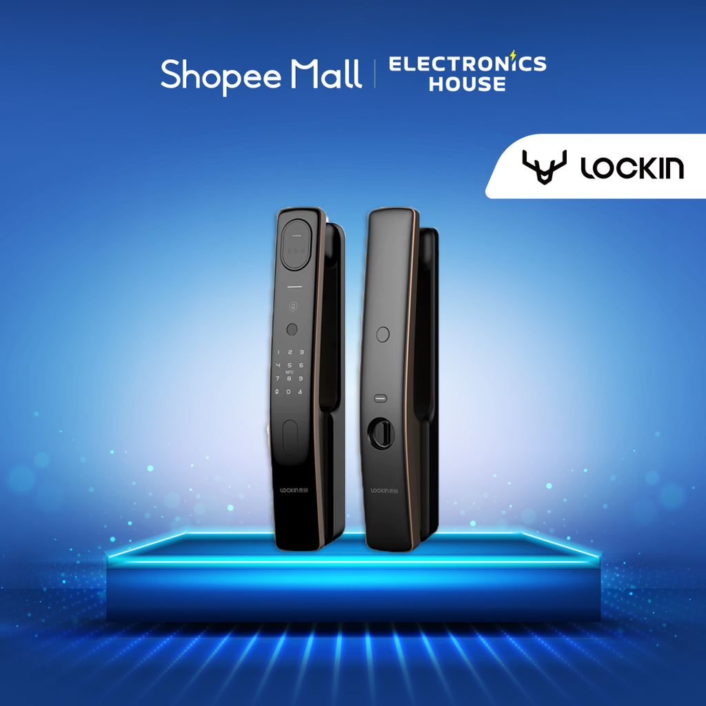 LOCKIN S50F Push Pull Digital | Lock Viewer Door Bell I Finger Print I ...