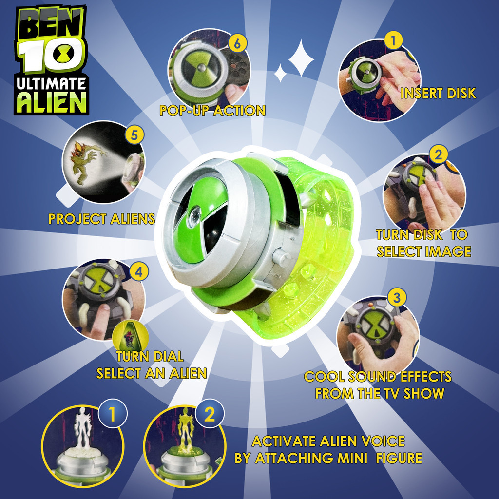 Ben 10 Ultimate Omnitrix Style Projector Watch Kids Toys Gift for ...