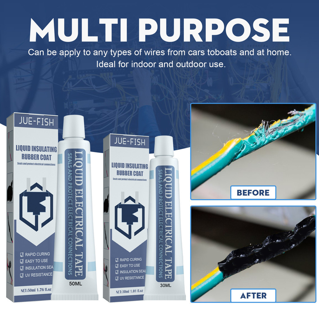 50ml Liquid Insulating Rubber Coat - Liquid Insulation Electrical Tape ...