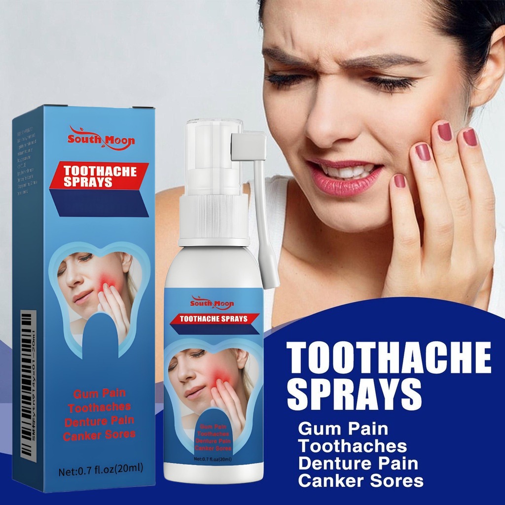 EELHOE Toothache Relief Spray 20ml for Gum Care, Antibacterial Treatment for Periodontitis and ...