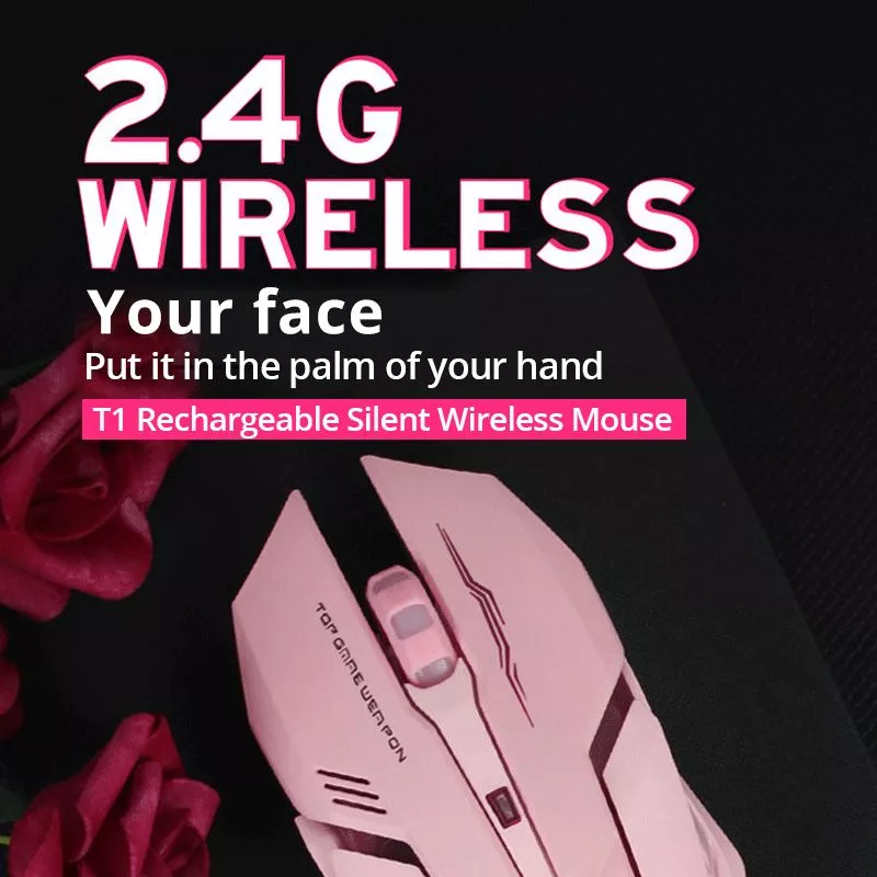 Gaming Wireless Mouse Rechargeable Mouse Glowing Mouse USB Interface ...