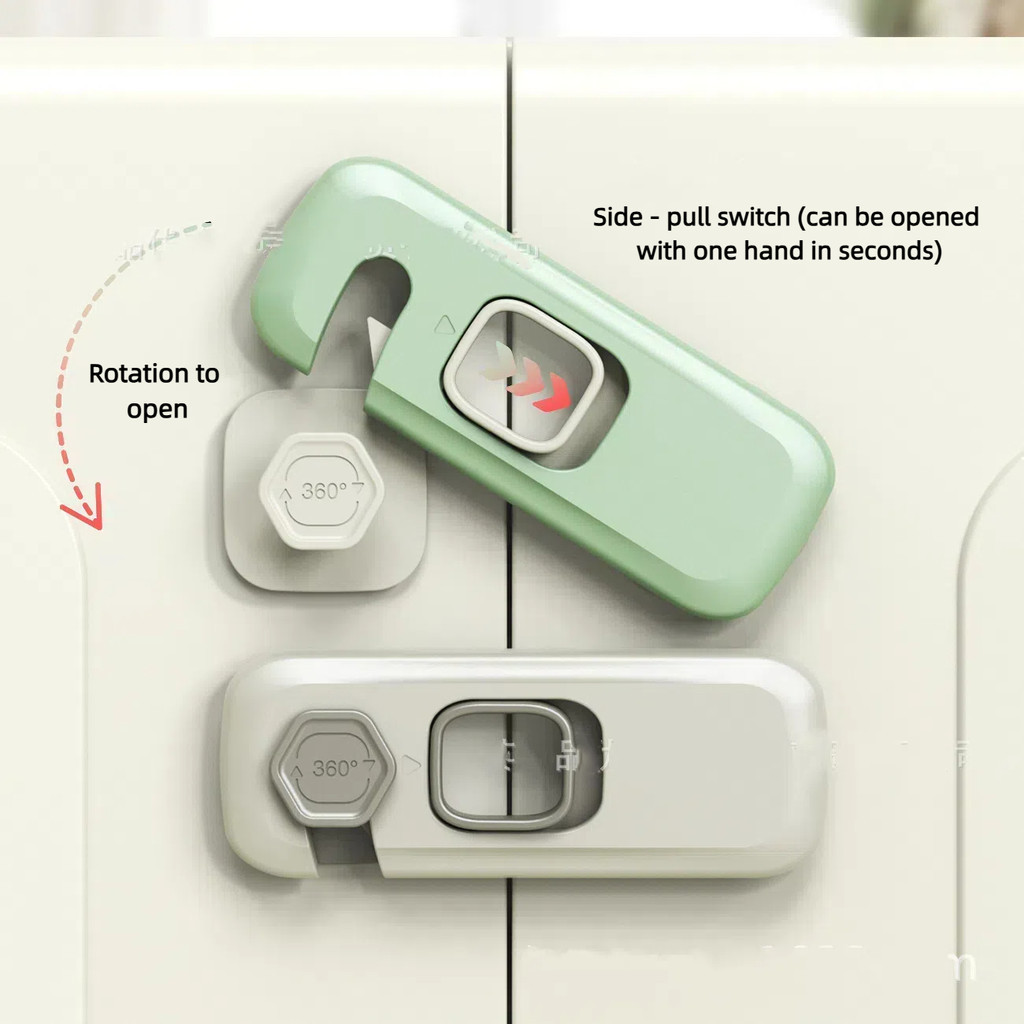 Baby Child Safety Latch Baby Anti-Pinch Folio Door Lock Cabinet Door ...