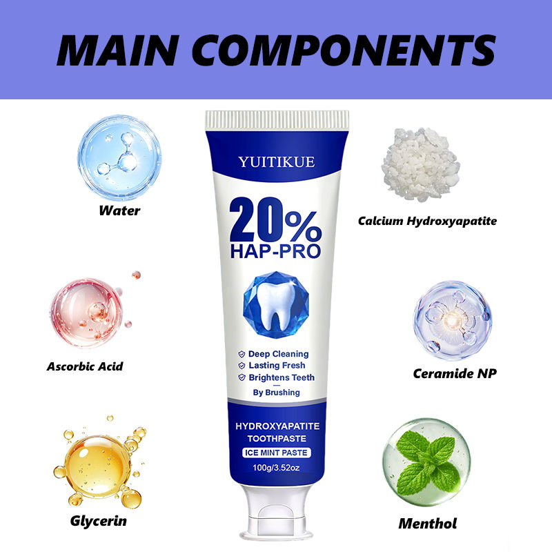 Sensitive Teeth Toothpaste with Hydroxyapatite & Ceramide - Vitamin C ...