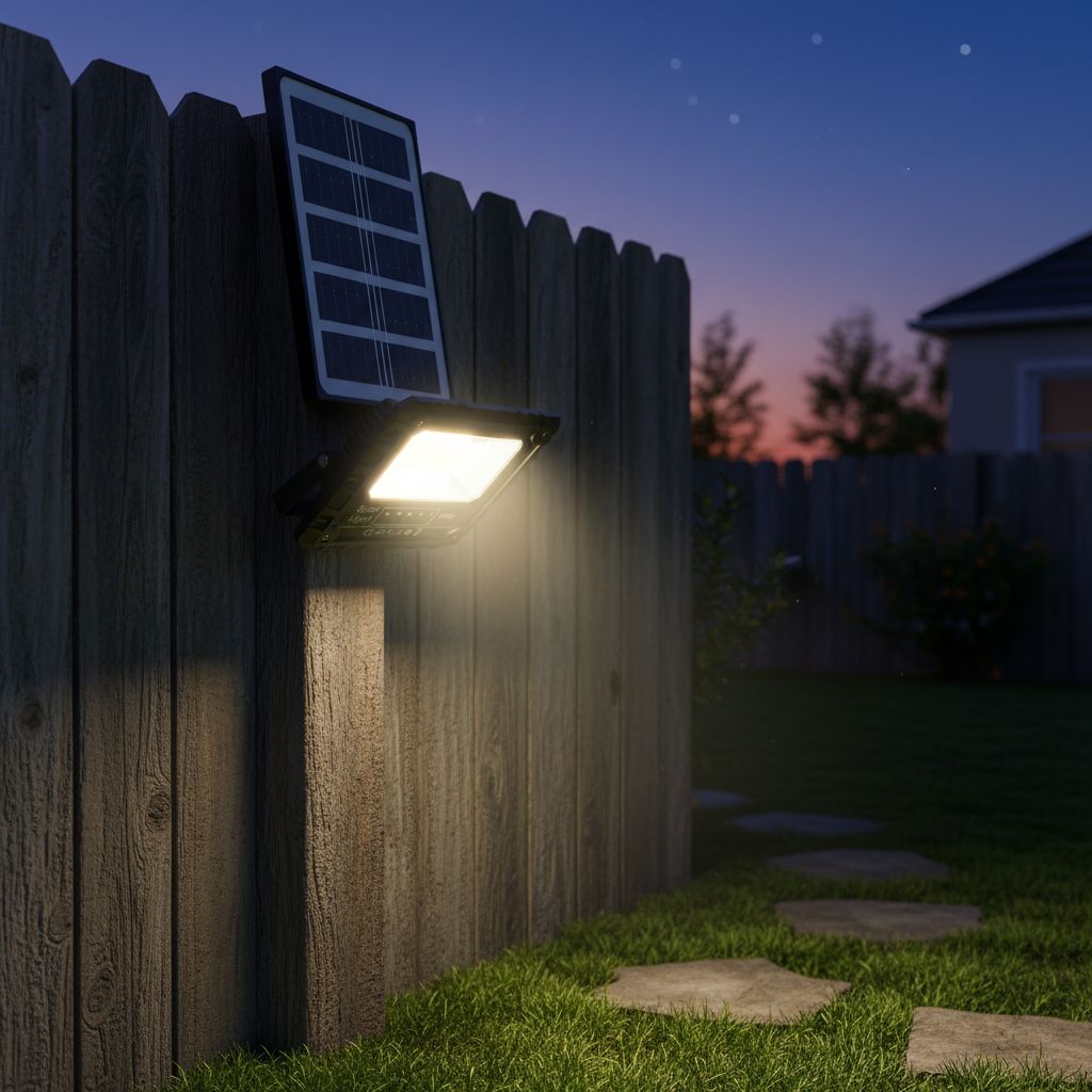 Lifestyle-Top Pick-500W Aluminum Solar Spotlight | Shopee Singapore