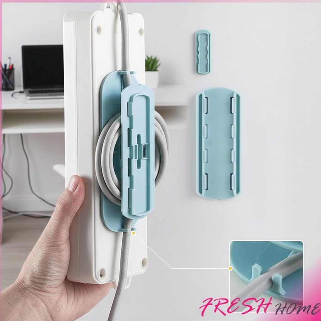 ONE PC 2-in-1 Power Cord Organizer – Space-Saving Wall-Mounted Socket ...