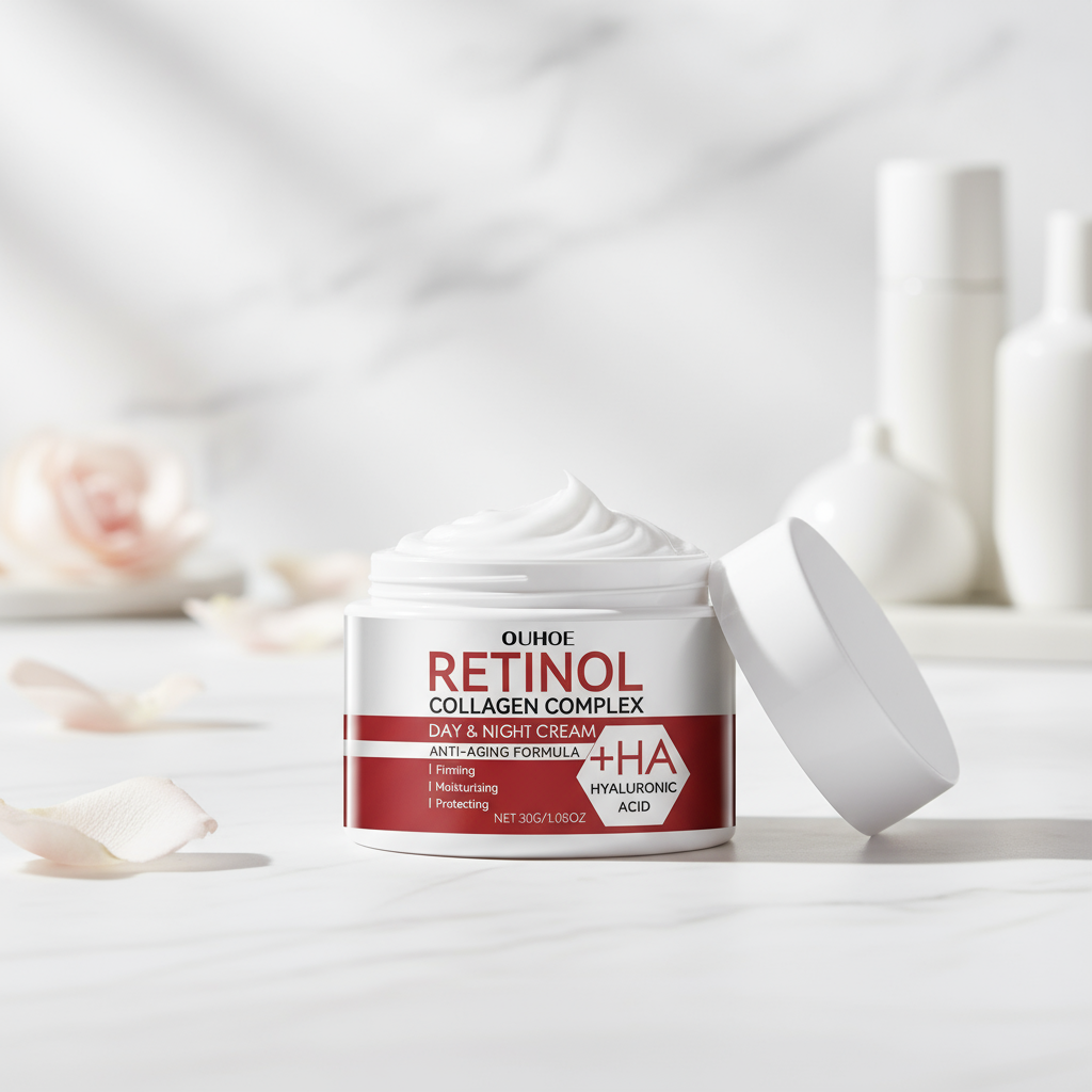 Anti-Aging Cream with Retinol & Collagen, Day & Night Face Cream for ...