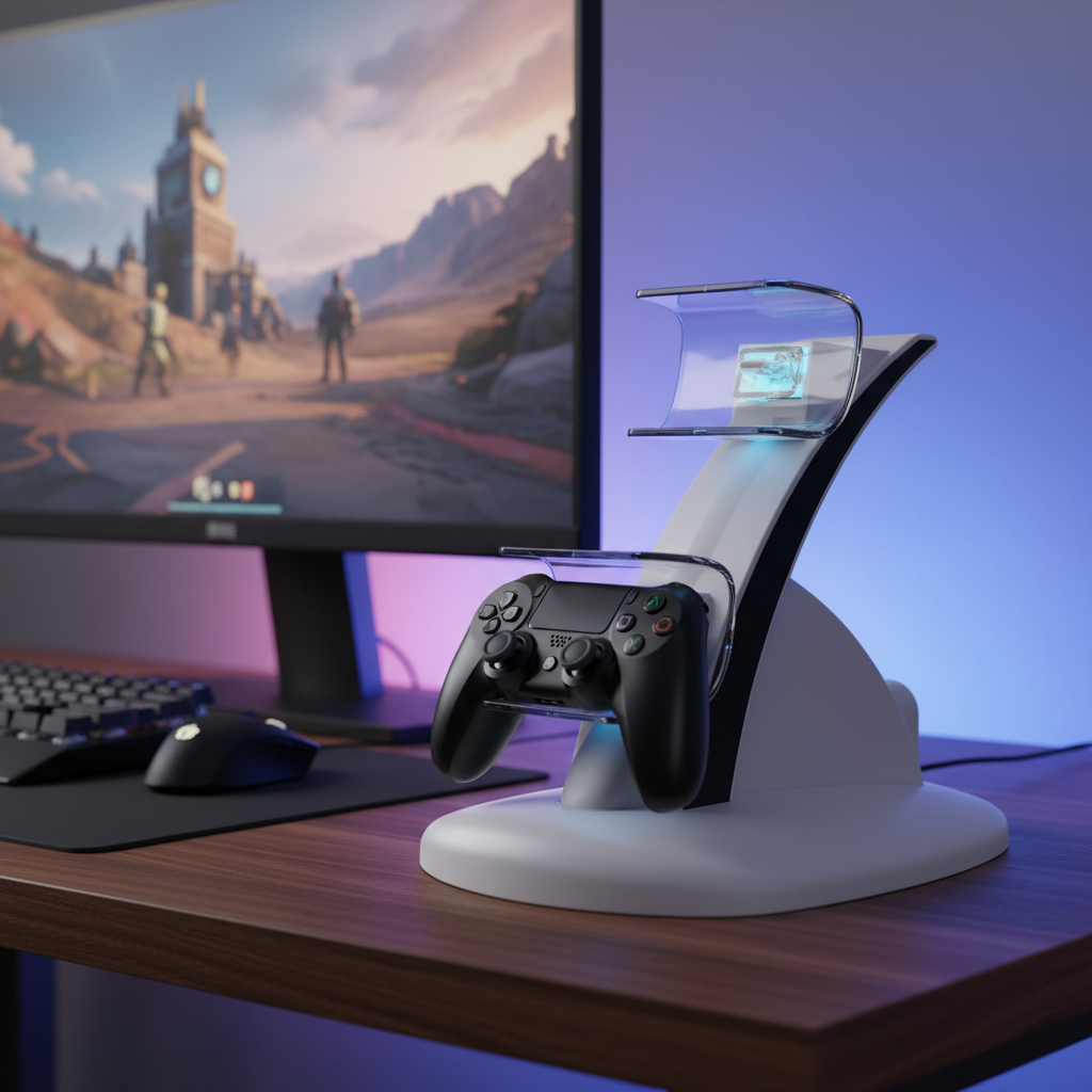 Dual Controller Charging Station for PS5 Gamepad, Fast Charger Cradle ...